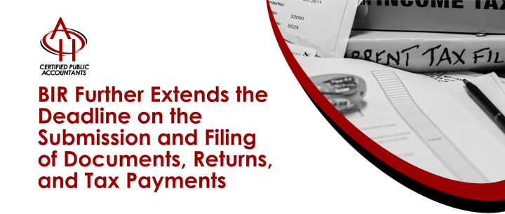 BIR Extends Deadline on Filing of Documents, Returns, and Tax Payments