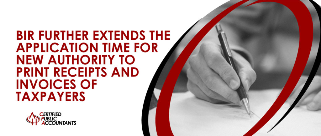 BIR Extends the Application Time for New Authority to Print (ATP) Receipts