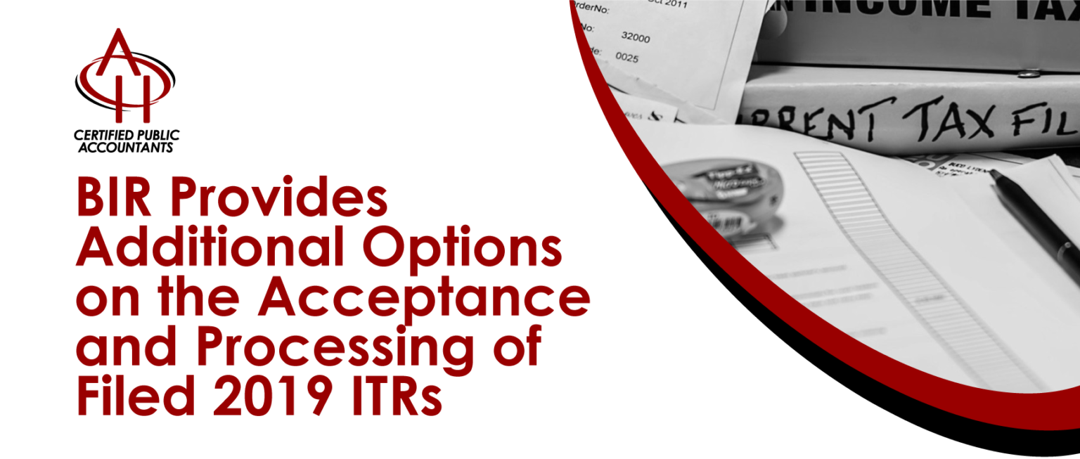 BIR Provides Options on Acceptance and Processing of Filed 2019 ITRs