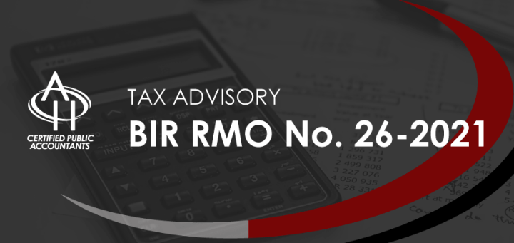 Bureau of Internal Revenue (BIR) RMO No. 26-2021