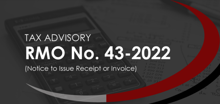 The Issuance of Notice to Issue Receipt or Invoice