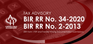 BIR Form 1709 and Transfer Pricing Documentation